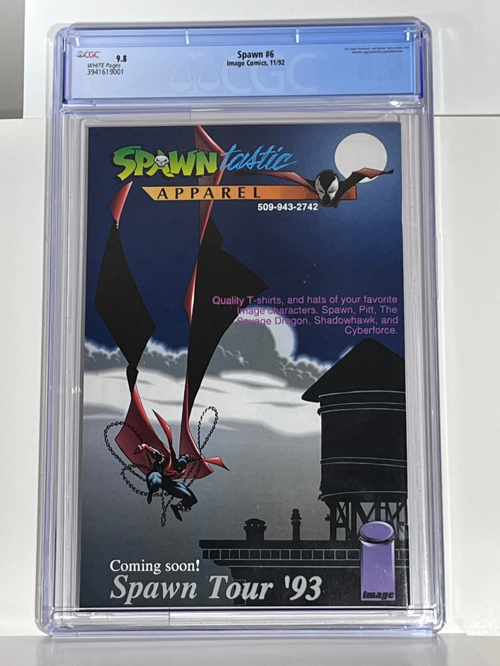 Spawn #6 CGC 9.8 (1992) 1st app. Overt-Kill, 1st app. Tony Twist – Rust ...
