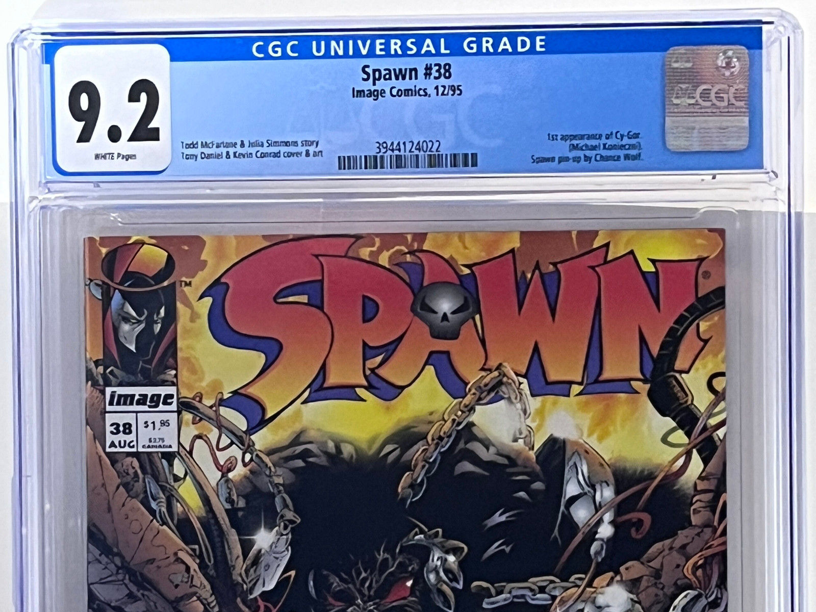 Spawn #38 CGC 9.2 (1995) Origin & 1st app. Cy-Gor – Rust Belt Comics ...