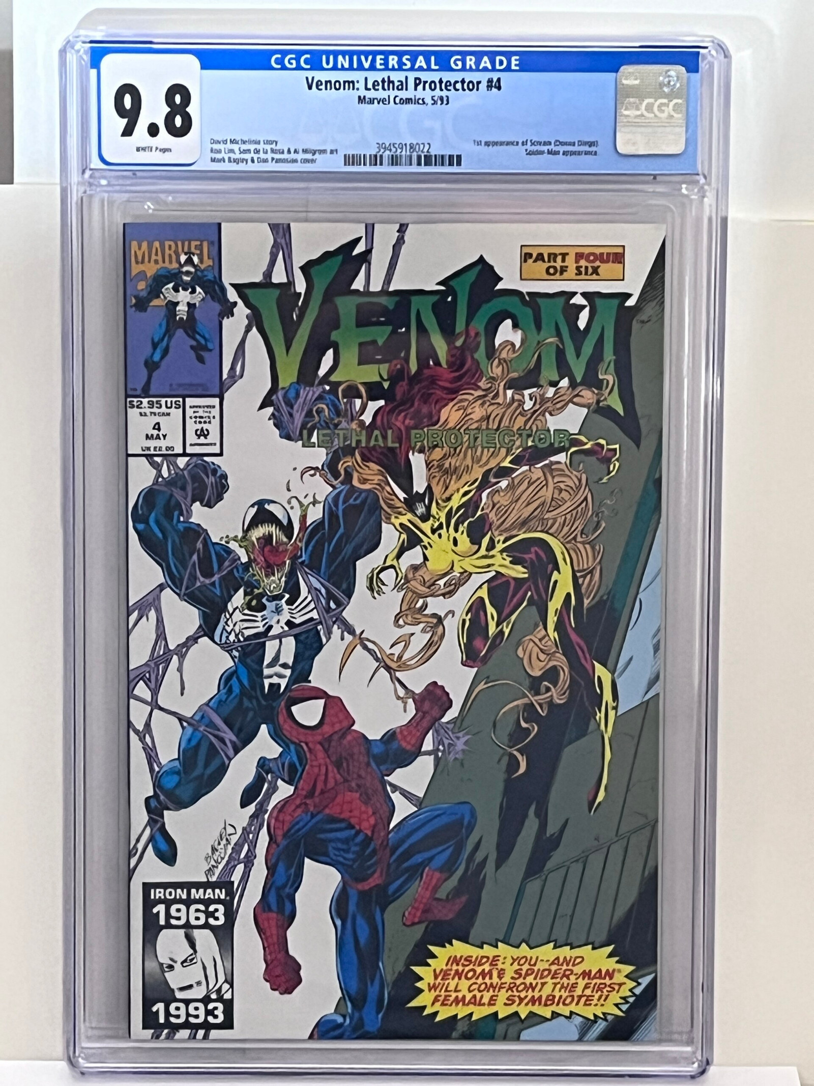 Venom: Lethal Protector #4 CGC 9.8 (1993) 1st app. of Scream (Donna ...