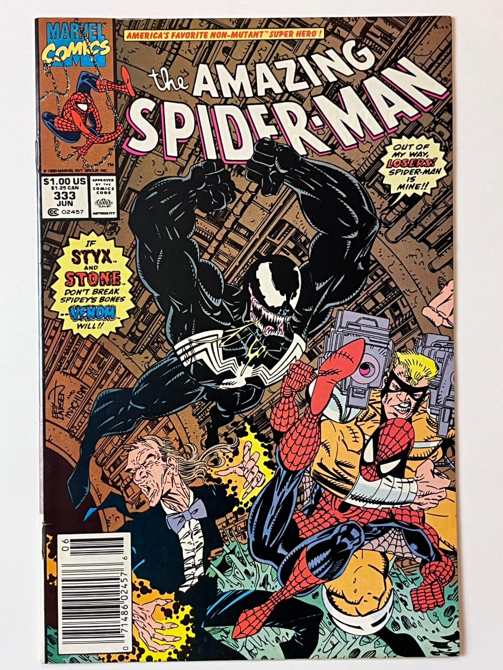 Amazing Spider-Man #333 (1990) Venom app. – Rust Belt Comics Online ...